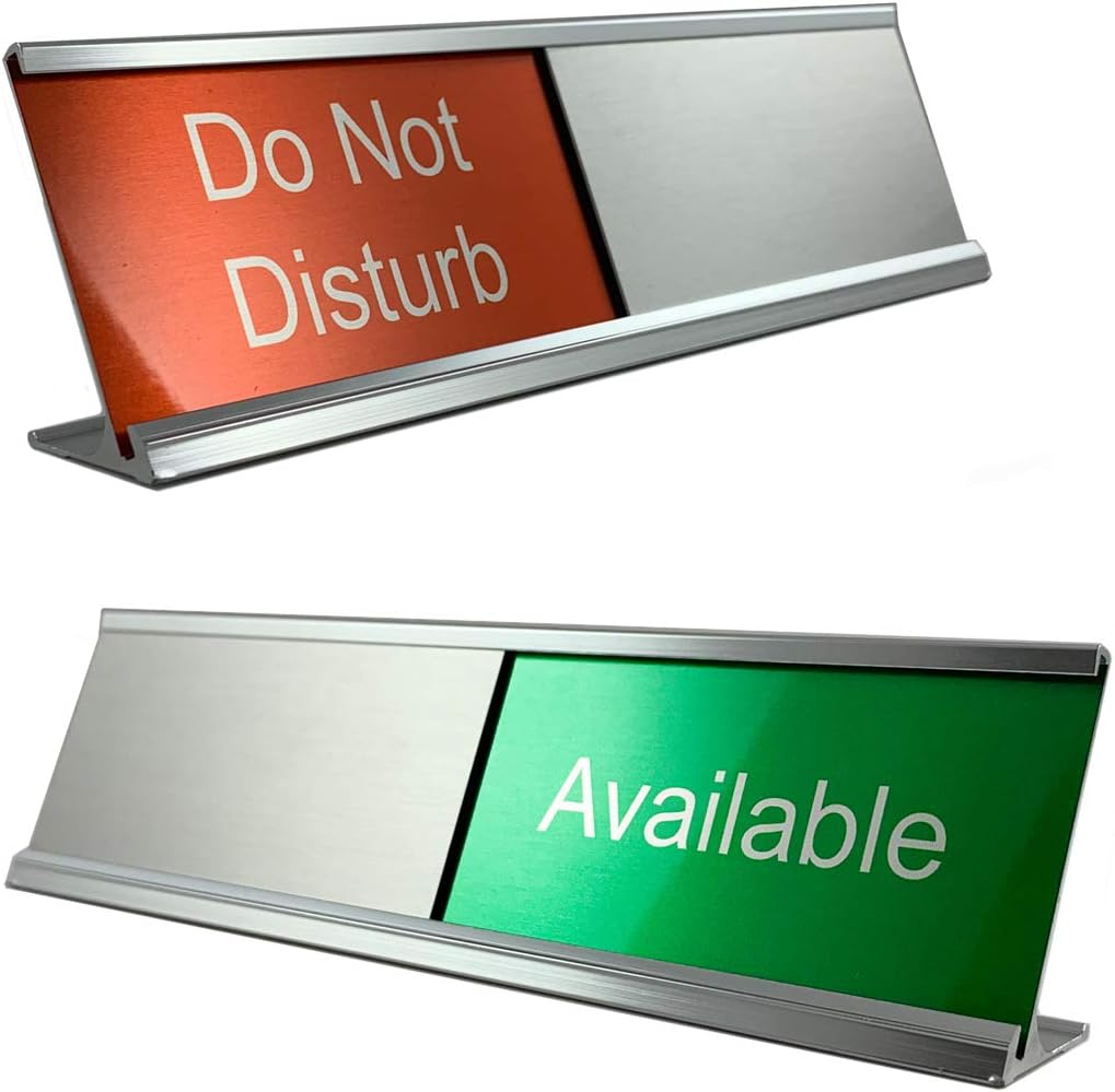 Amazon.com : Do Not Disturb Available Slider Sign,Office Door Signs ...