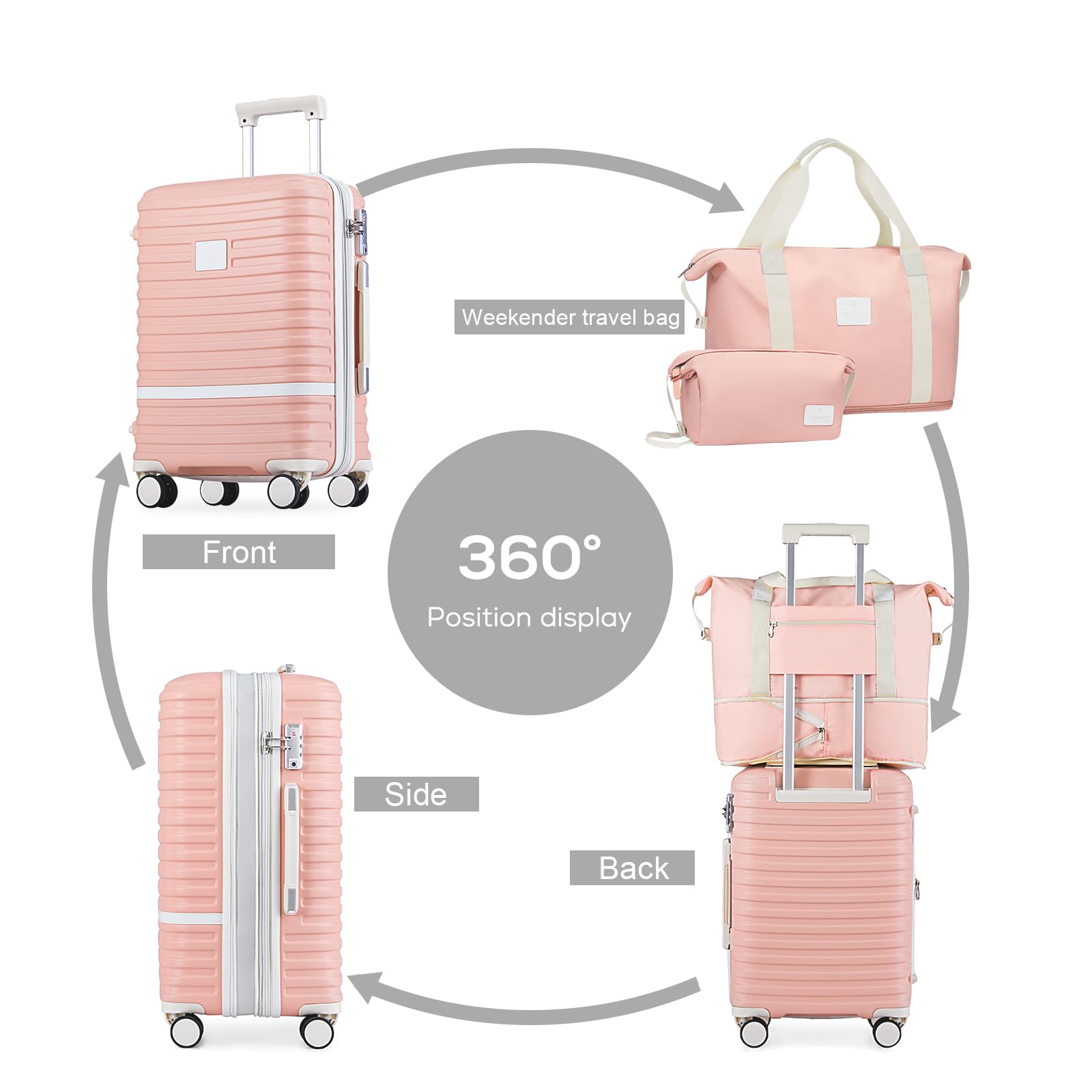 Snapklik.com : Joyway Luggage Set 3 Piece Suitcase Sets