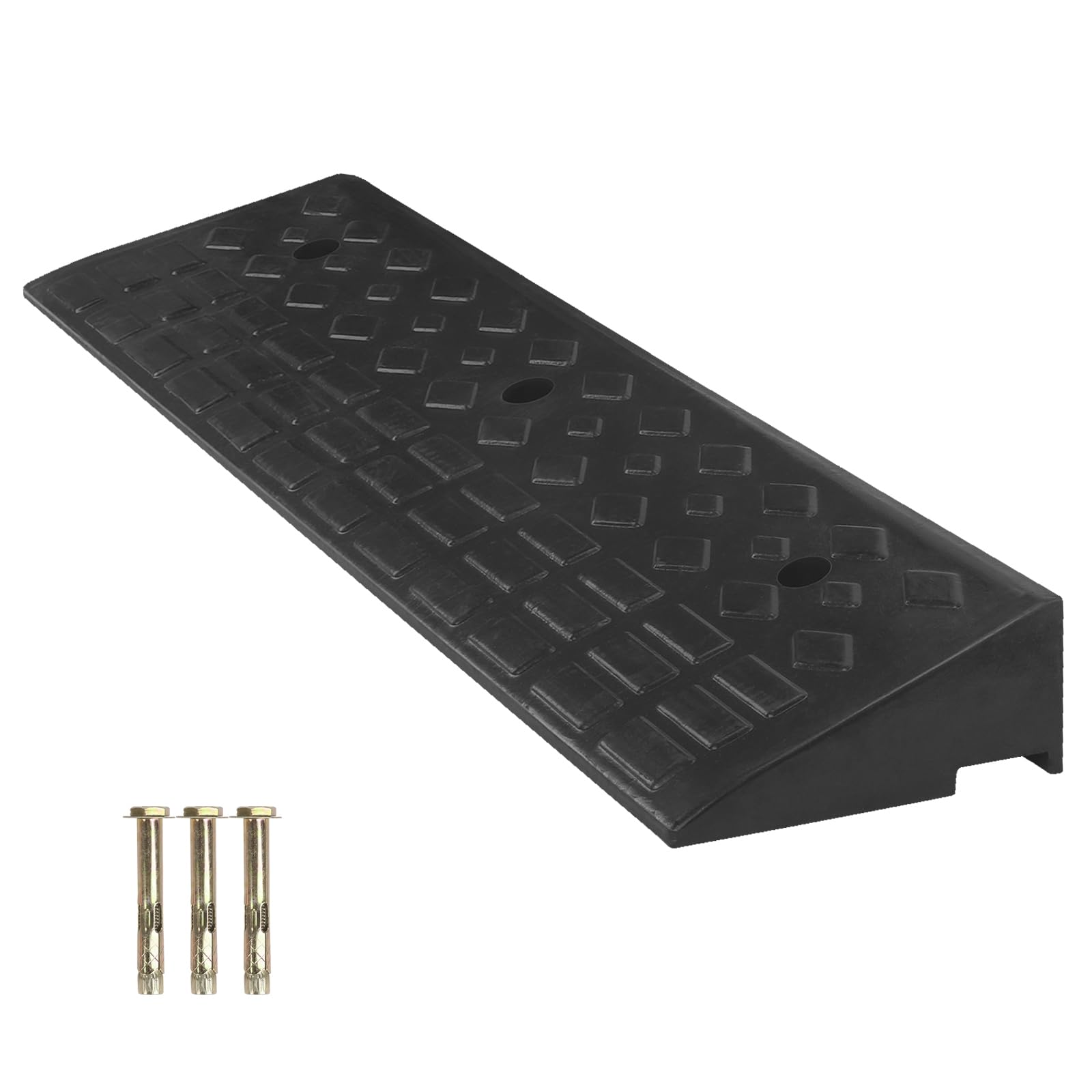 bimiti 1PC 4" Height Heavy Duty Rubber Kerb Ramp, 100x25x10 cm Portable ...