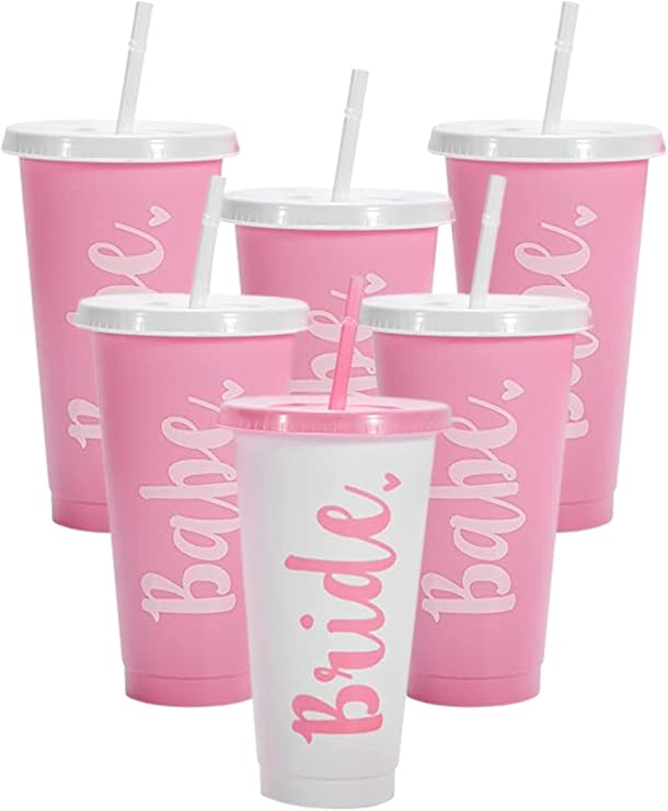 Amazon.com: Bride & Babe Bachelorette Cups for Bachelorette Party [6 ...
