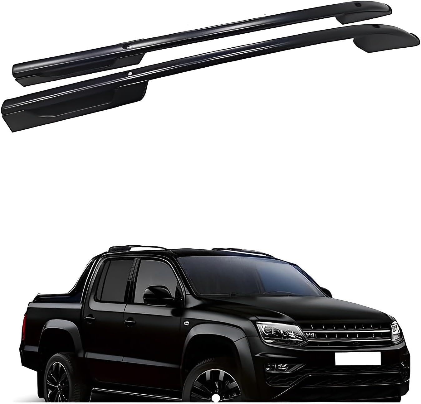 SORAD Roof Rail for Volkswagen Amarok, 2 pcs Durable Metal Roof Rack ...