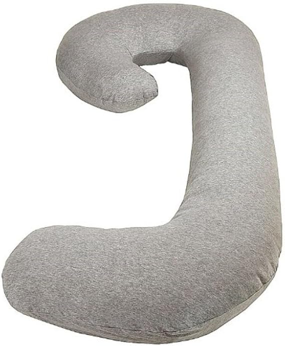 Amazon.com: Leachco Snoogle Chic Jersey Total Body Pillow - Heather ...