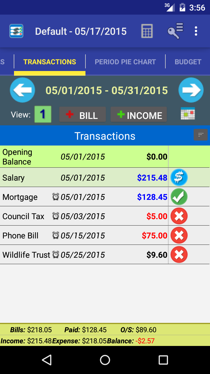 MoBill Budget and Reminder - App on the Amazon Appstore