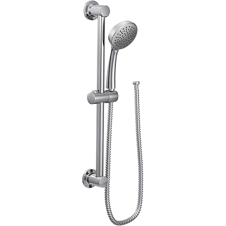 Moen Chrome Eco-Performance Single Function Handheld Shower with 24 ...