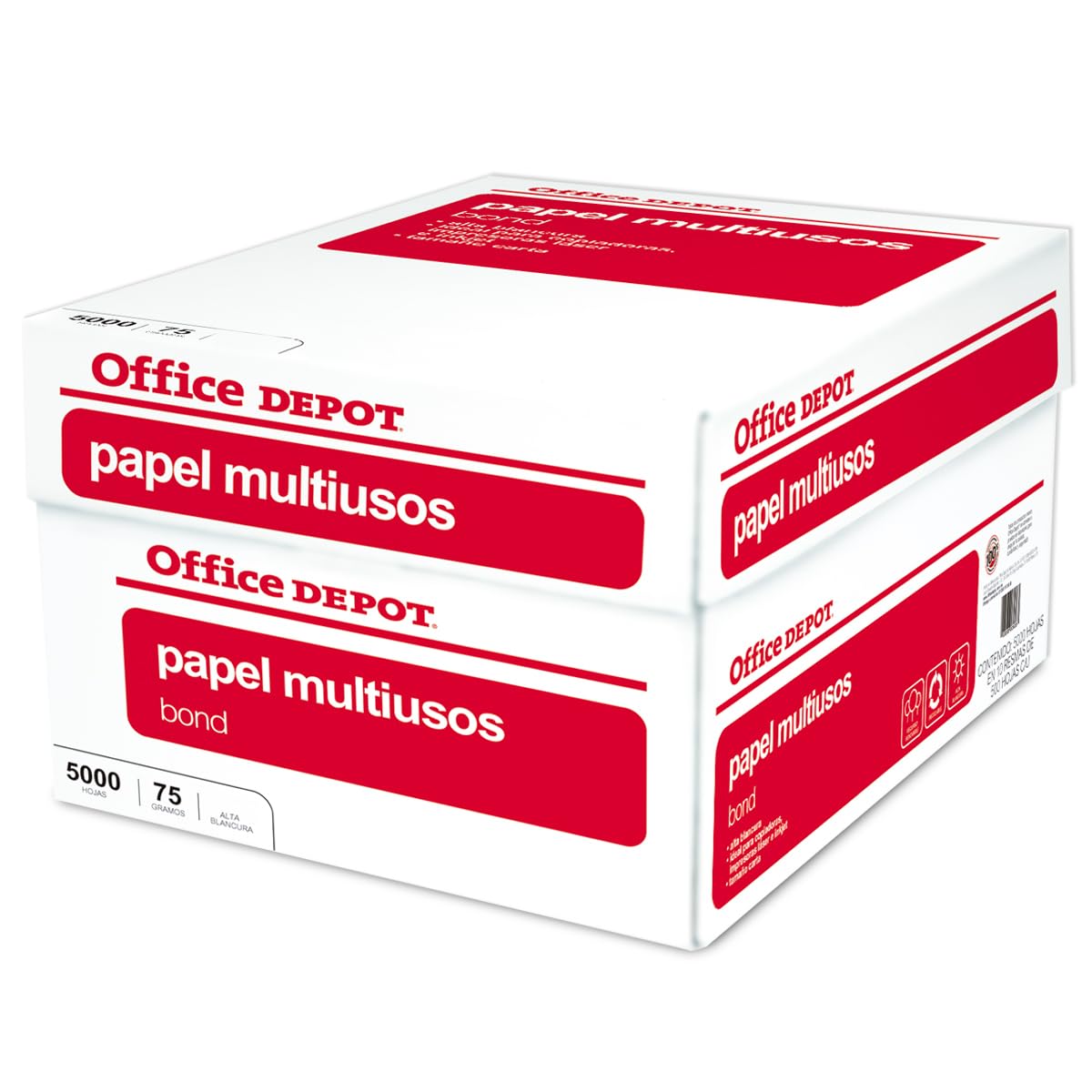 Office Depot | Papel Bond Carta | paquete de hojas blancas 500 piezas ...