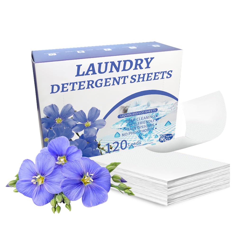 Eco-Friendly Laundry Detergent Sheets-120 Loads, Concentrated ...