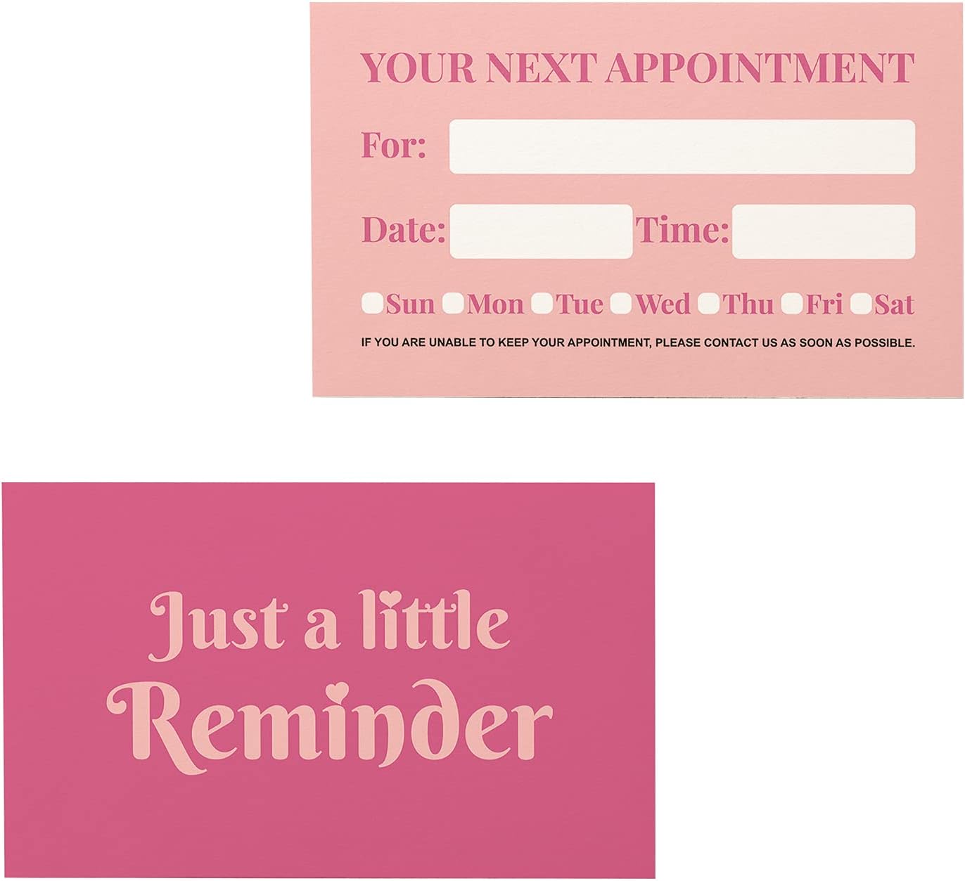 Amazon.com : RXBC2011 Appointment Reminder Cards Pack of 100 pink ...