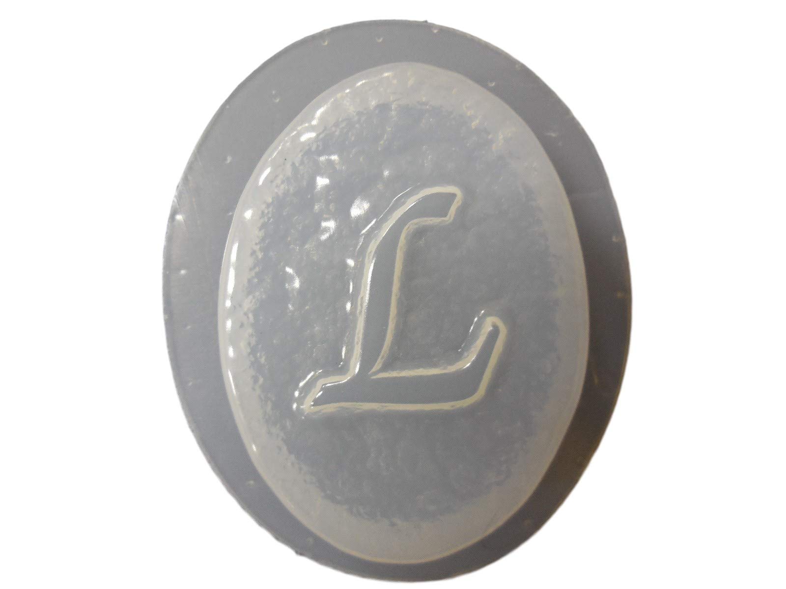 Amazon.com: 3 1/2 inch Oval Monogram Alphabet Letter L Plastic Craft ...
