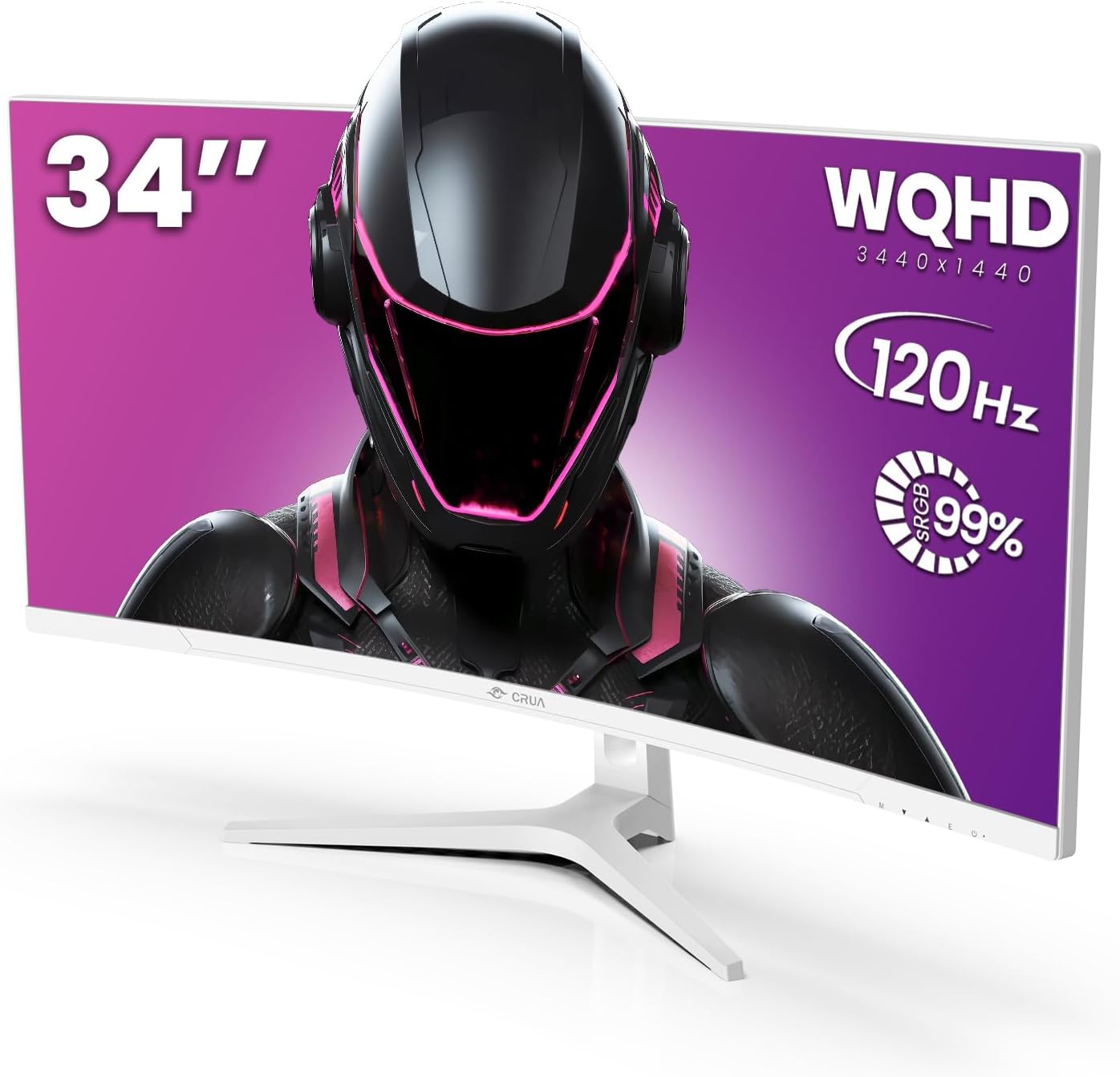 Amazon.com: CRUA 34" Curved Gaming Monitor, WQHD 3440x1440, 120Hz ...