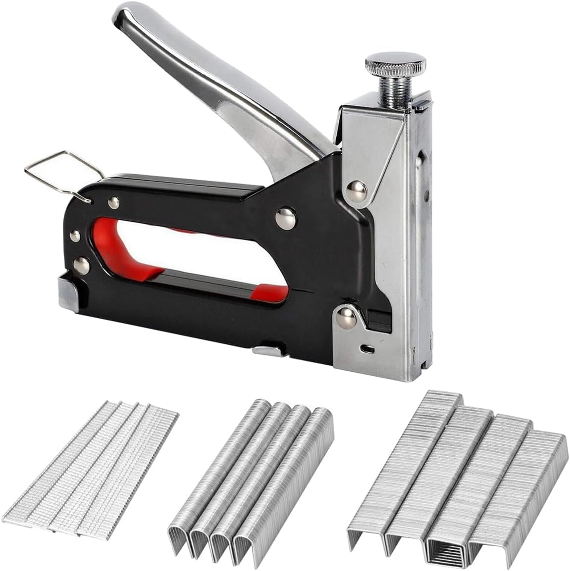 3in1 Heavy Duty Stapler Gun - Nailer, with 1000 Staples (D/U/T) Shape ...