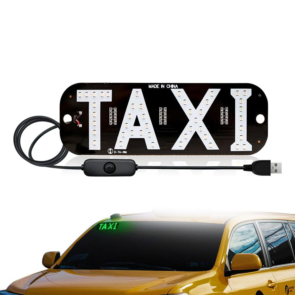 Snapklik.com : YSY Juren 1pcs Taxi Sign Light USB On/Off Button, Bright ...
