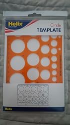 Helix Circle Stencil Template, Translucent Orange : Amazon.co.uk ...
