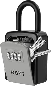 Amazon.com: NBYT Portable Combination Lock keybox, For House Keys Key ...