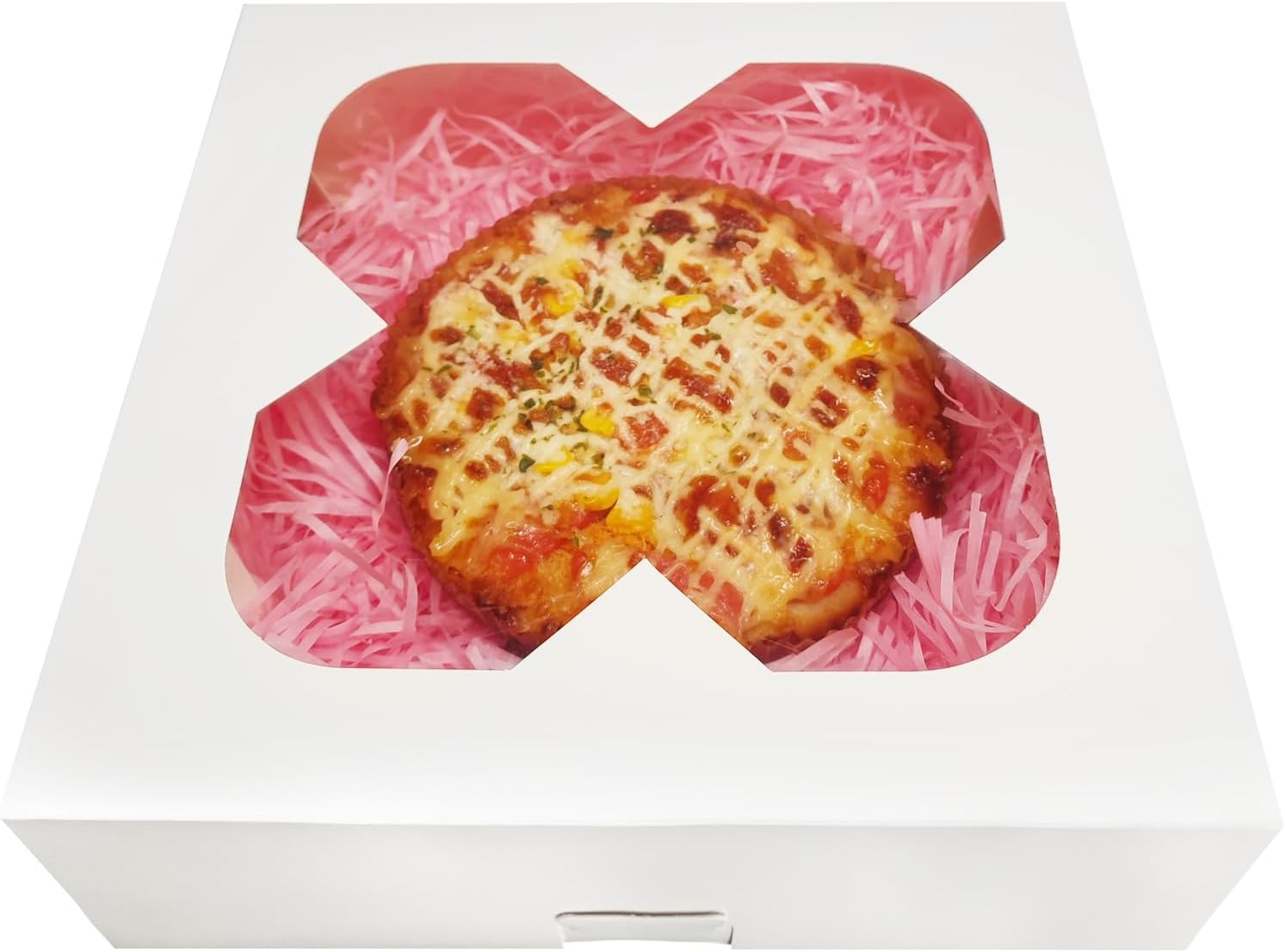 Amazon.com: Aumodizzy 25-Pack 10x10x2.5 Pie Boxes with Window, White ...