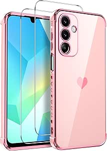 Amazon.com: Vansdon for Samsung Galaxy A16 4G/5G Case with 2 Screen Protector, Full Camera Lens ...