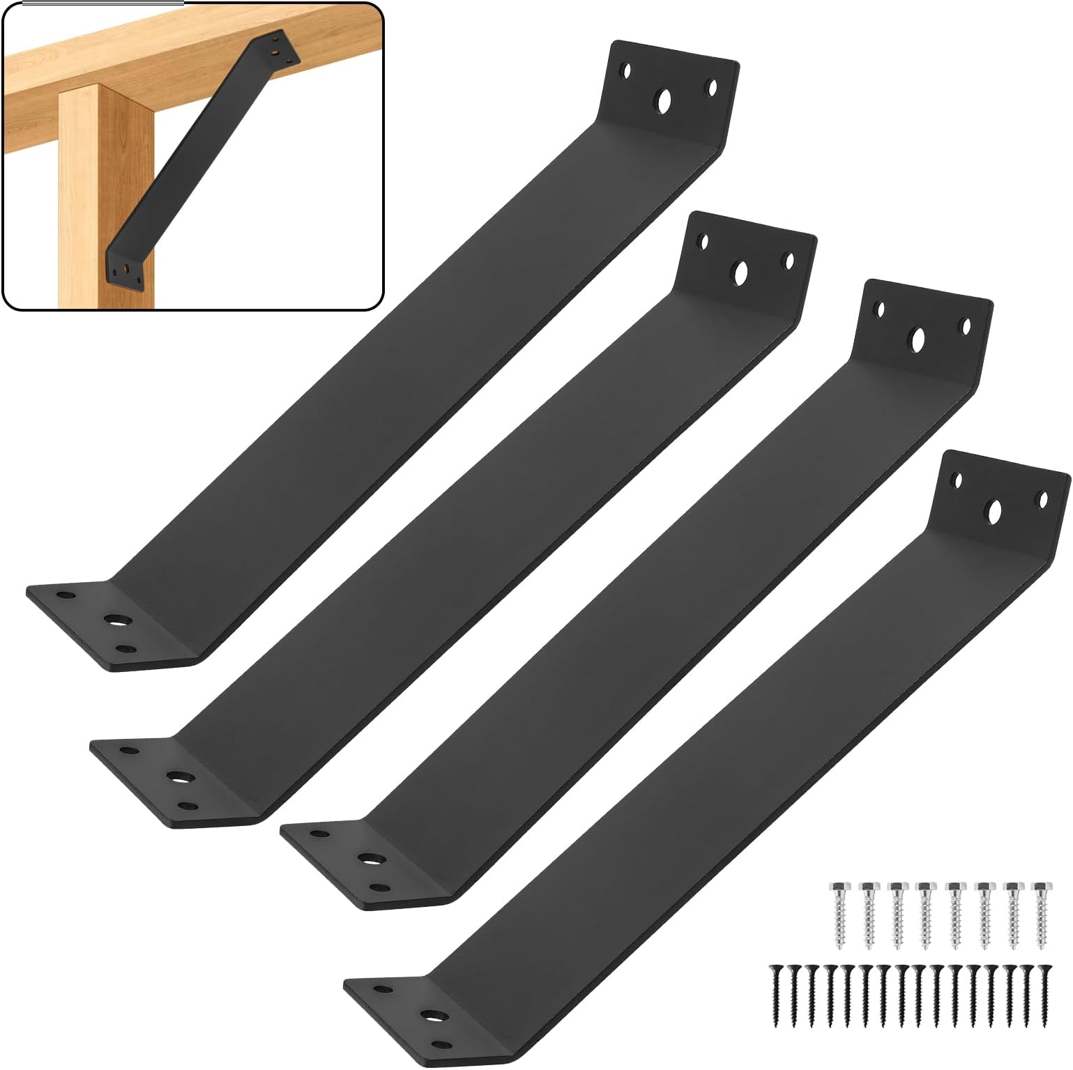 Amazon.com: Andorm 4 Pack 45 Degree Angle Support Bracket, 45 Corner ...