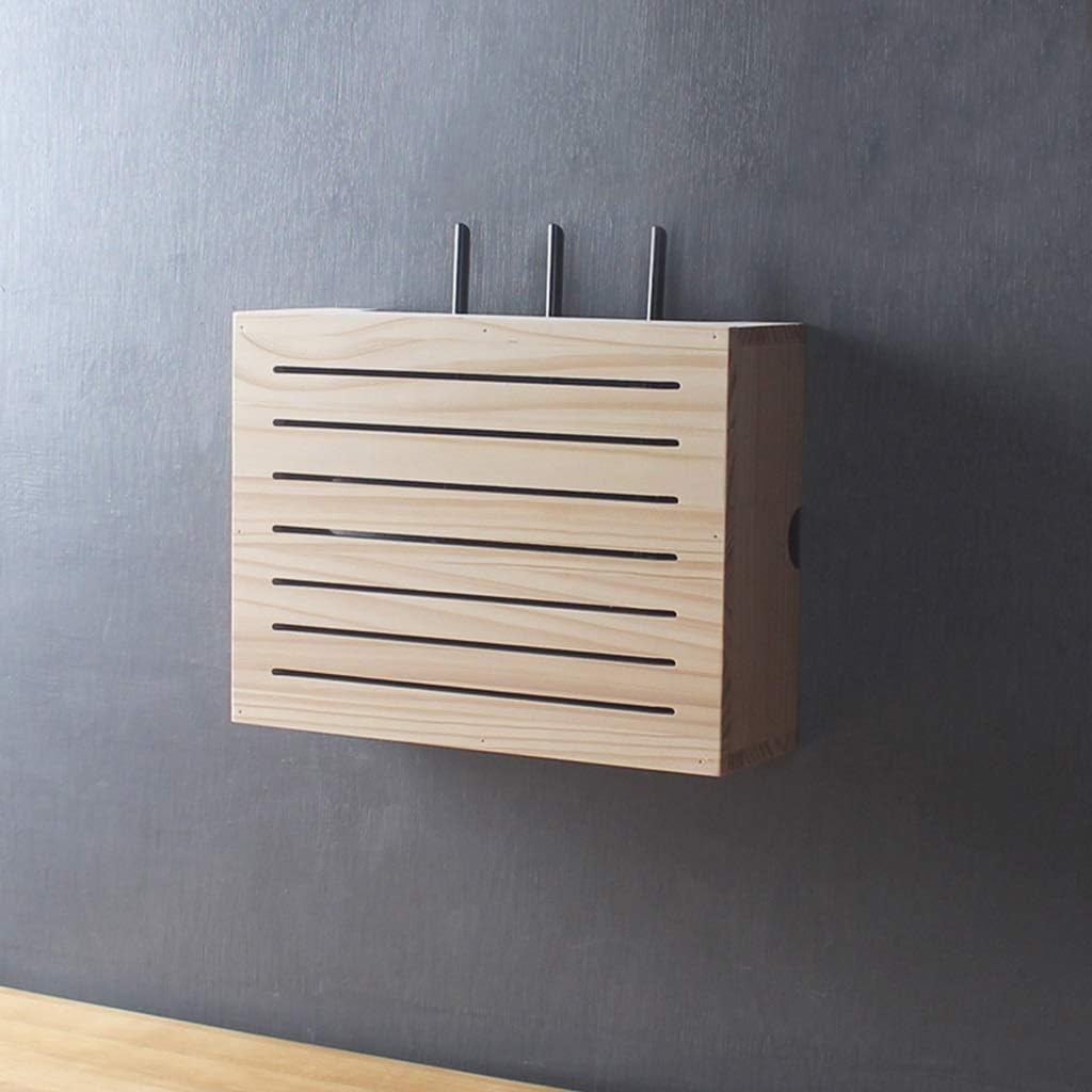 KATLY Holzregale WiFi Router Lagerung Regal Wandschrank Storage Rack ...