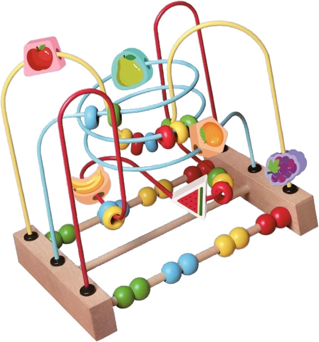 Amazon | Sironoa ビーズコースター 知育玩具 ルーピング 2歳 3歳 4歳 男の子 女の子 赤ちゃん ベビー チャンピオン 玩具 木製 ビーズ迷路 指先訓練 手眼調和 誕生日 ...