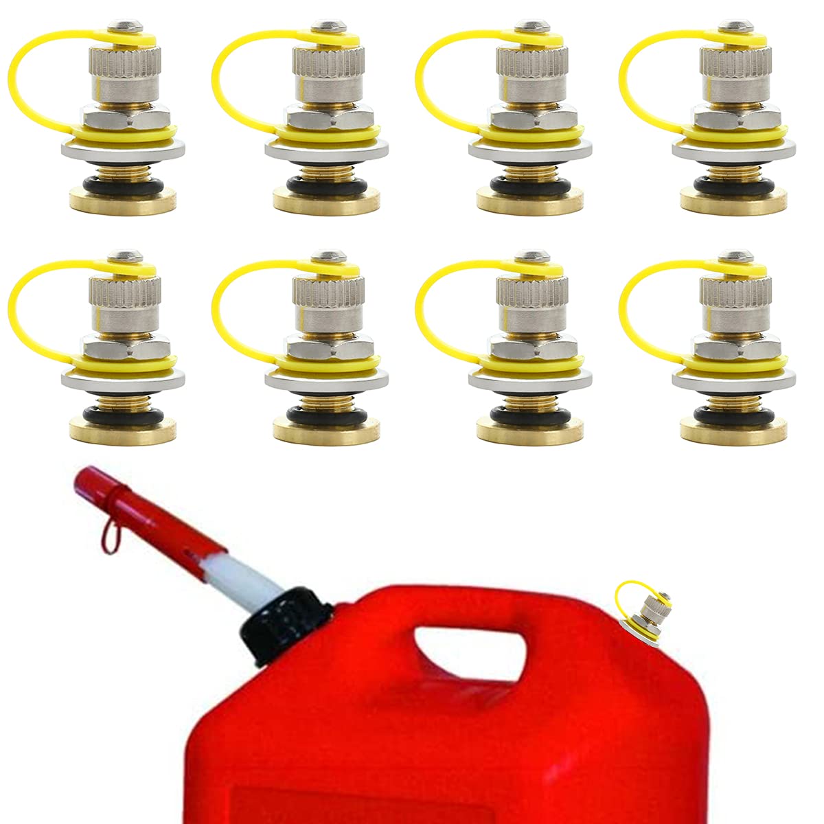 Buy Hjinyu 8-Pack Can Vent Cap – Fuel Tank Vent Enhances Flow for ...