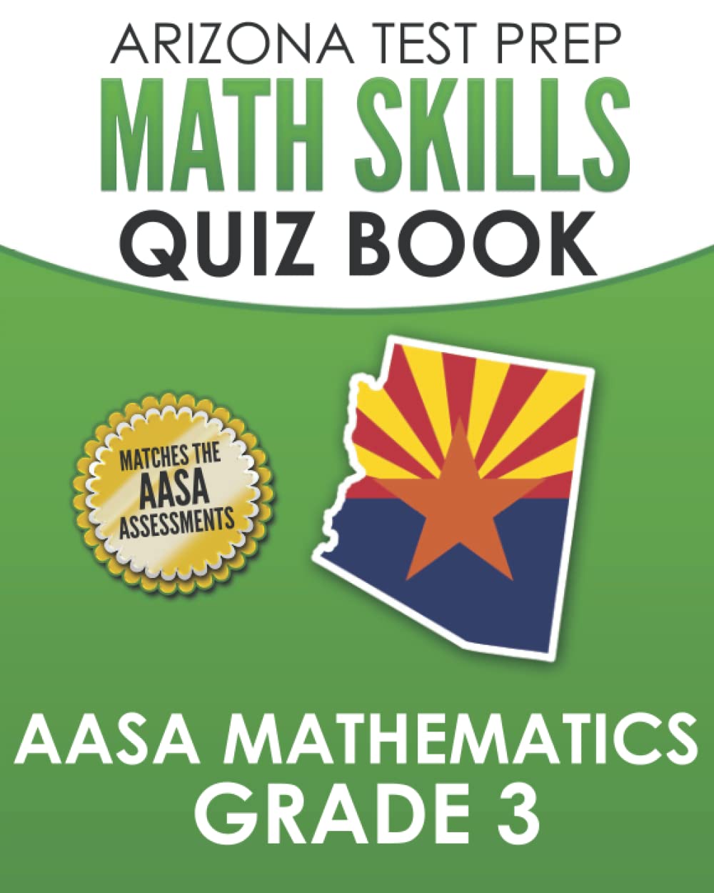 ARIZONA TEST PREP Math Skills Quiz Book AASA Mathematics Grade 3 ...