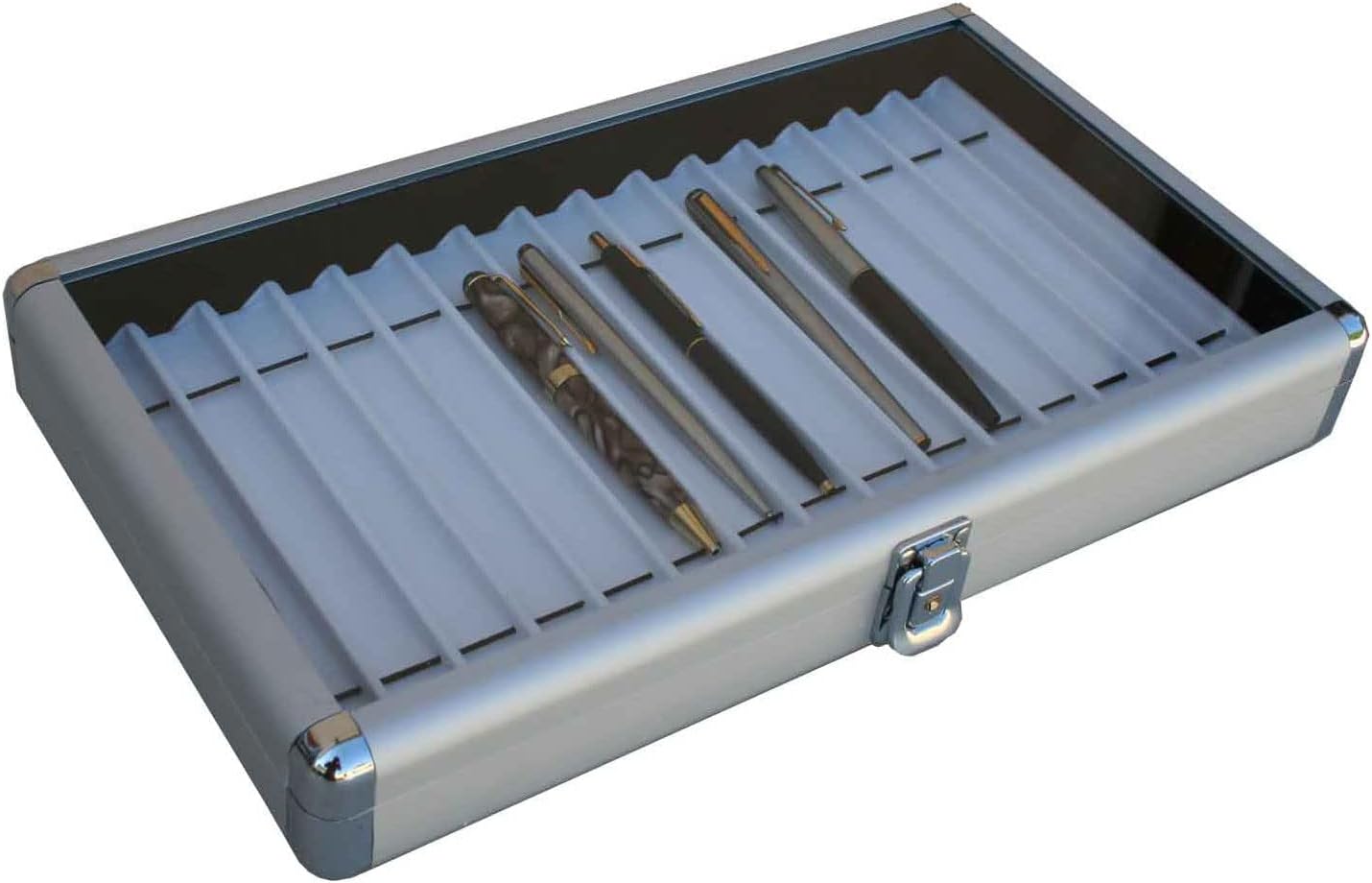 Amazon.com: Aluminum Pen CASE Box Organizer Antique Pen Collection ...