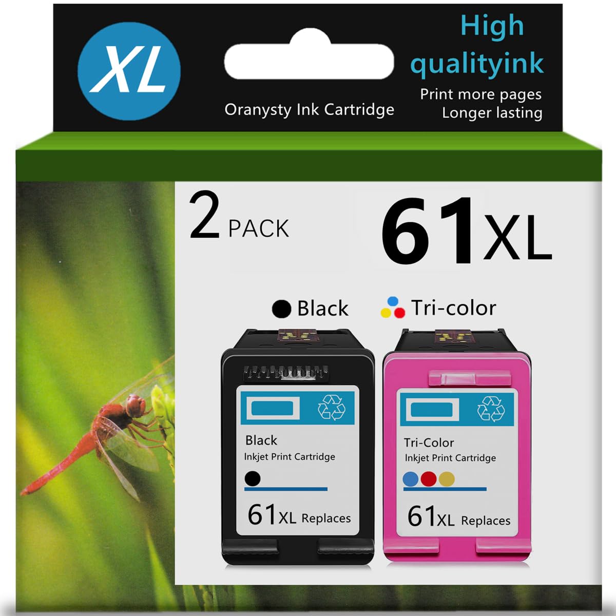 Snapklik.com : 61XL Ink Cartridges Black Color Combo Pack Replacement ...