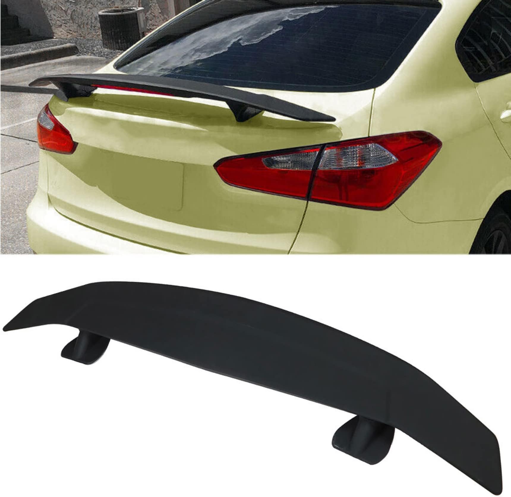Amazon.com: ANTUKO 2 Pedestal 52 Inch Universal Fit Trunk Spoiler Wing ...