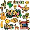 Amazon.com: Let's Fiesta Cutouts Cinco De Mayo Festival Cut-Outs ...