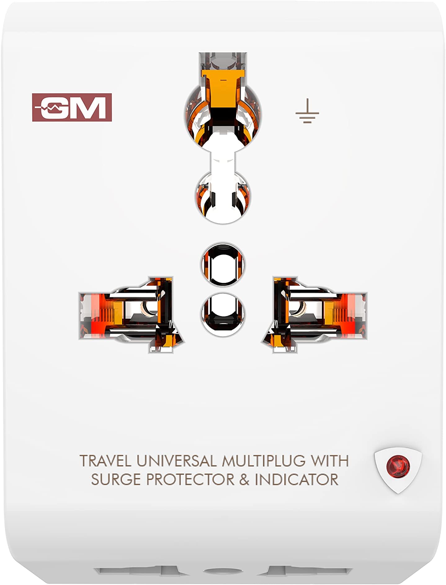 GM 3019 3 Pin Universal Multi Plug Travel Adaptor with 6 AMP for Home ...