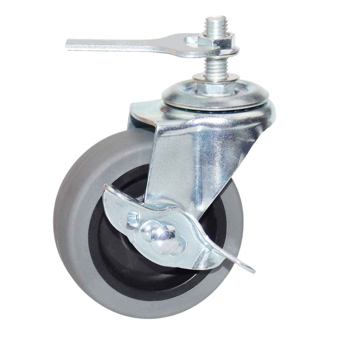 Snapklik.com : Caster Wheels, 3 Inch Heavy Duty Casters Threaded Stem ...