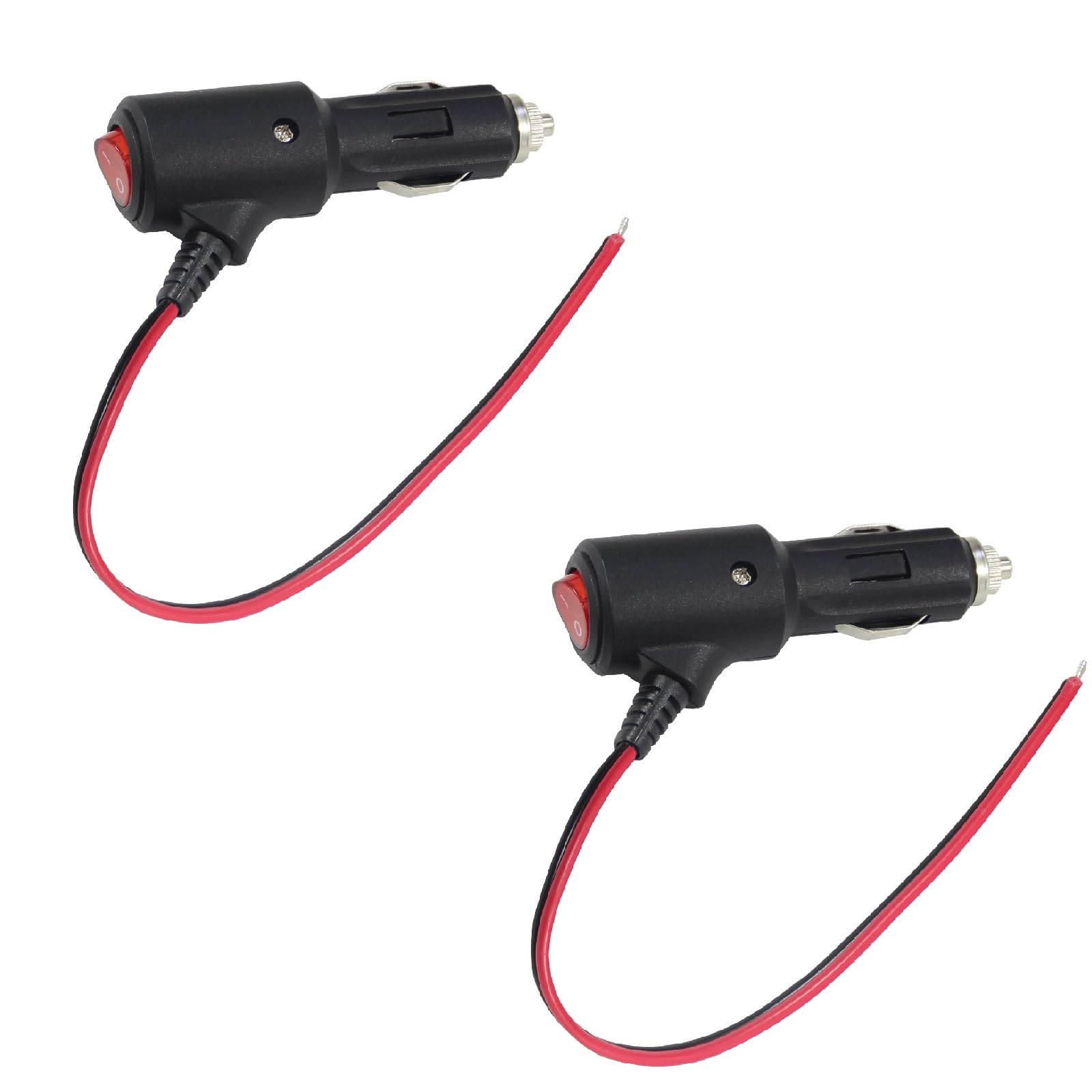 Amazon.com: [2PACK] 12V Fused Replacement Cigarette Lighter Male Plug ...