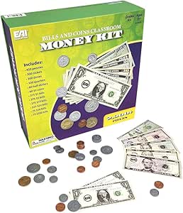 Amazon.com: EAI Education Bills and Coins Classroom Money Kit : Toys ...