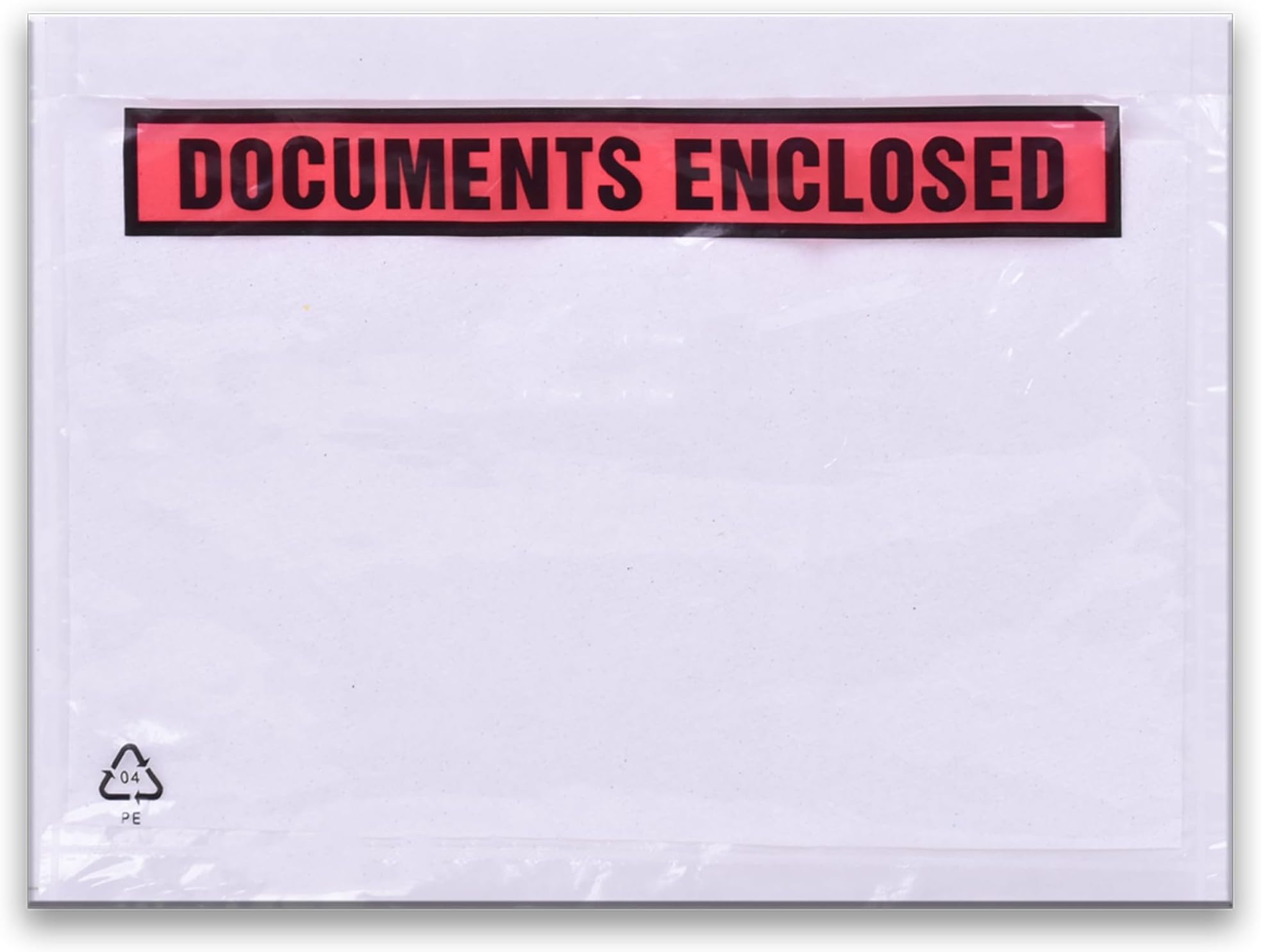 RFE Document Enclosed Wallets Printed Peel & Seal Clear Plastic ...
