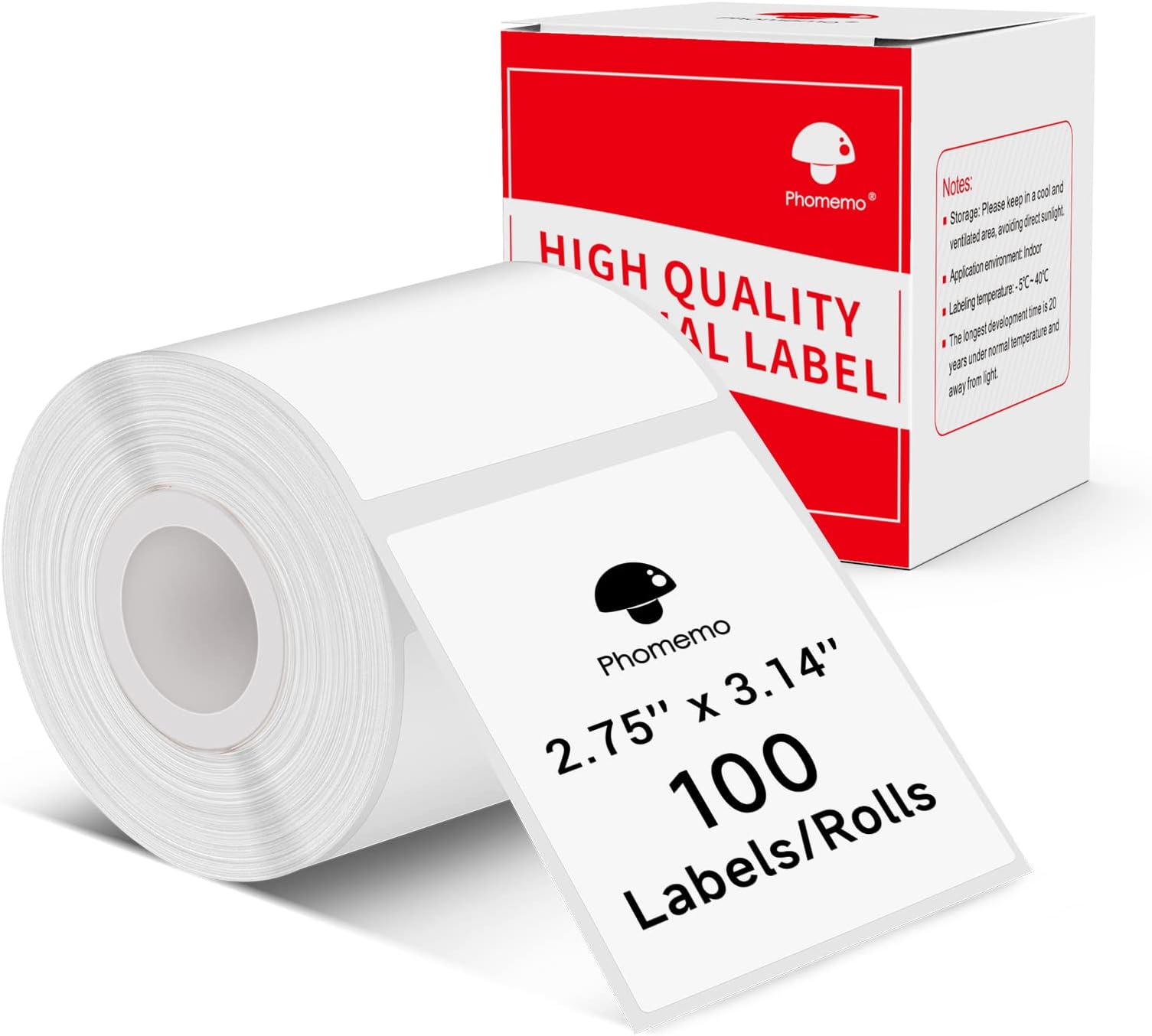 Amazon.com : Phomemo M110 Gradual Thermal Labels- 1.96"x 1.18"(50x30mm ...