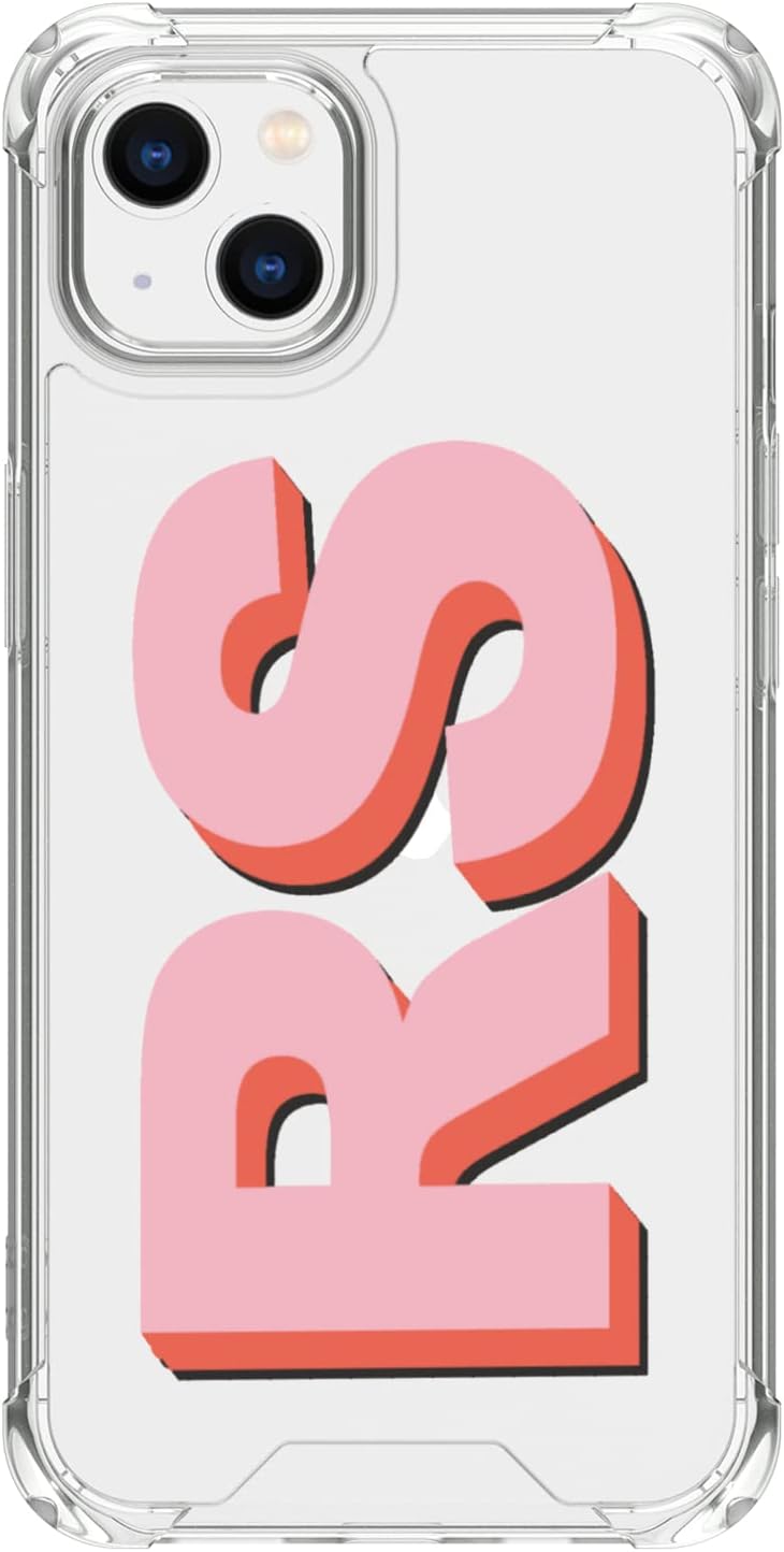 Amazon.com: Personalized Initials Luxury Vegan Leather iPhone Case for Apple iPhone 15 14 13 12 ...