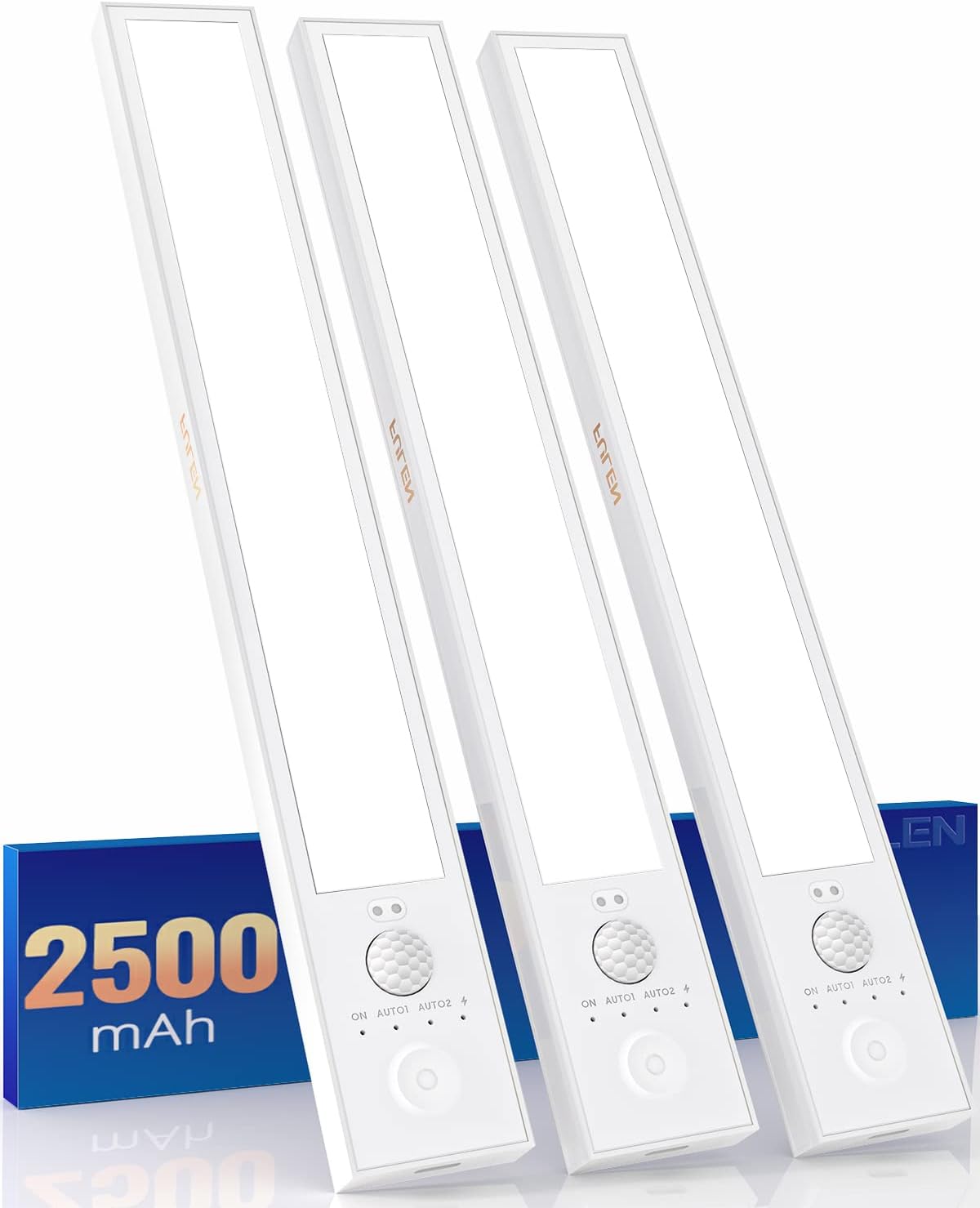 Under Cabinet Lights,3 Pack Motion Sensor Closet Lights,2500mAh ...