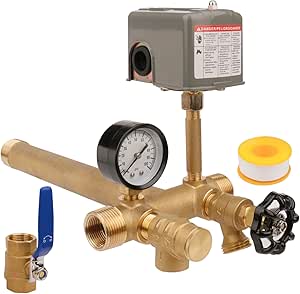 WHK Well pressure tank Tee Kit 1"x 11",Well Water Tank Tee with ...