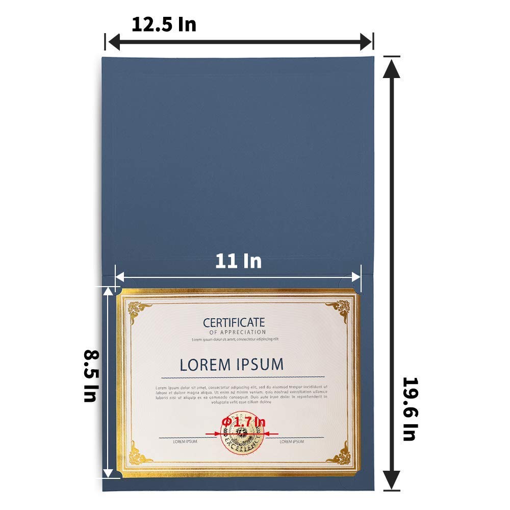 Buy SUNEE Certificate Kit 24 Packs Navy Blue Certificate Holders buy-sunee-certificate-kit-24-packs-navy-blue-certificate-holders