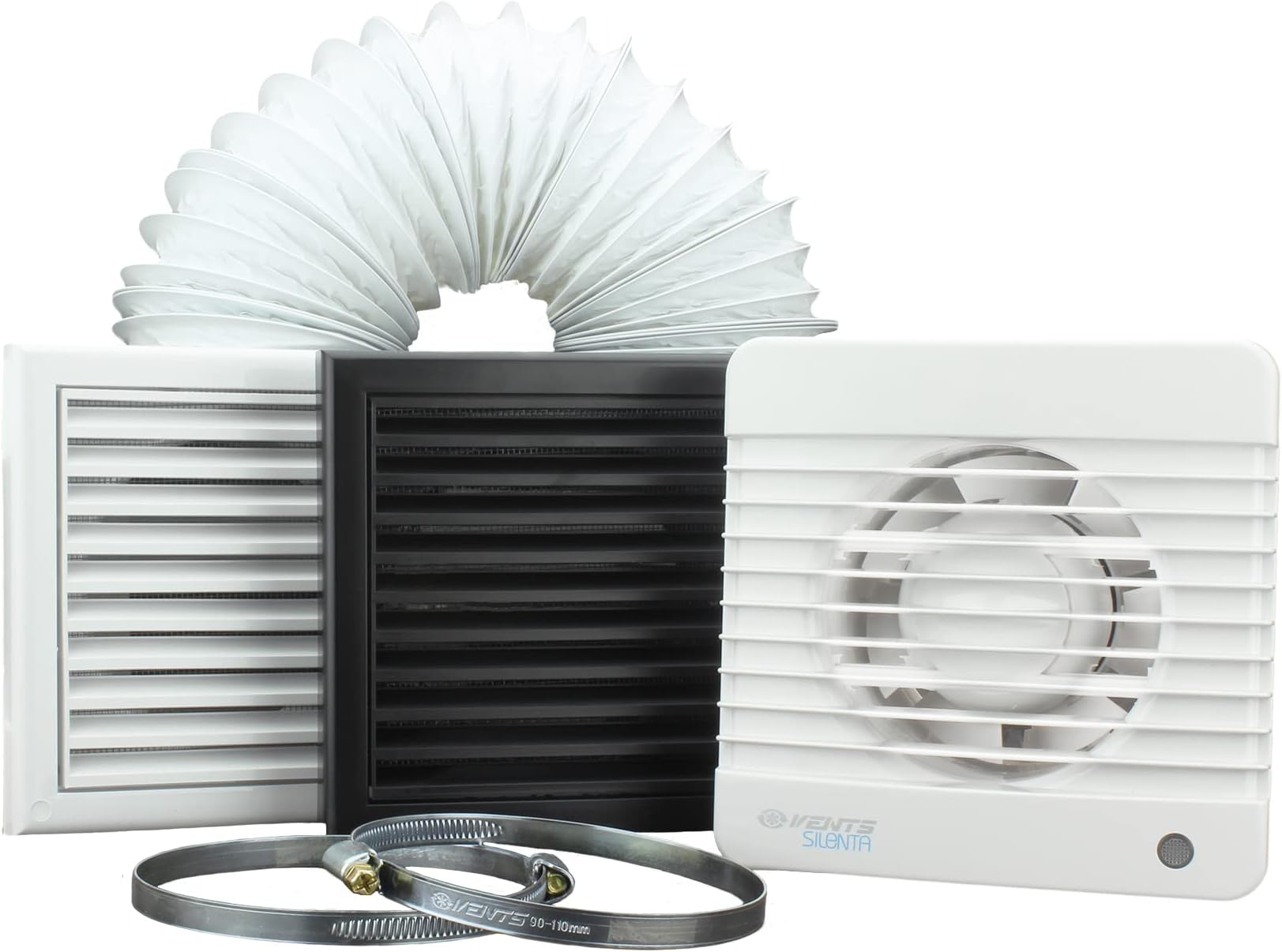 Xpelair DX100TS 4 Inch/100mm Simply Silent Bathroom Extractor Fan &Wall ...