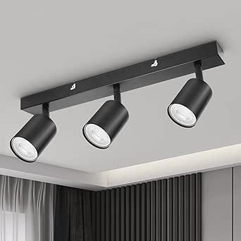 Dehobo Adjustable Ceiling Spotlights, Black Spotlight Ceiling Light ...