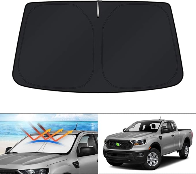 Amazon.com: KUST Windshield Sun Shade for Ford Ranger Accessories 2019 ...