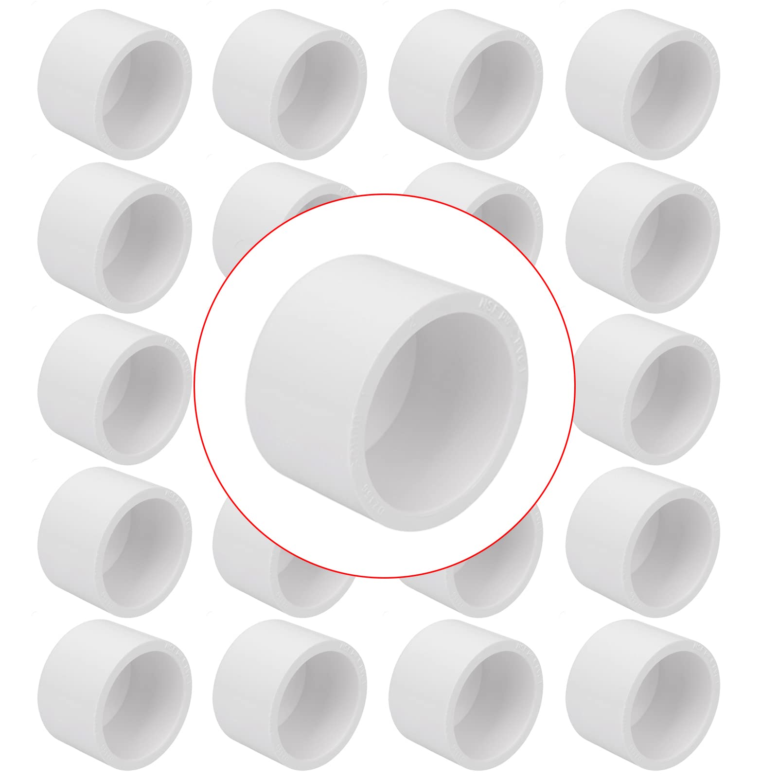 Snapklik.com : 20Pack 1"PVC Pipe End Cap Fitting Schedule 40 Furniture ...