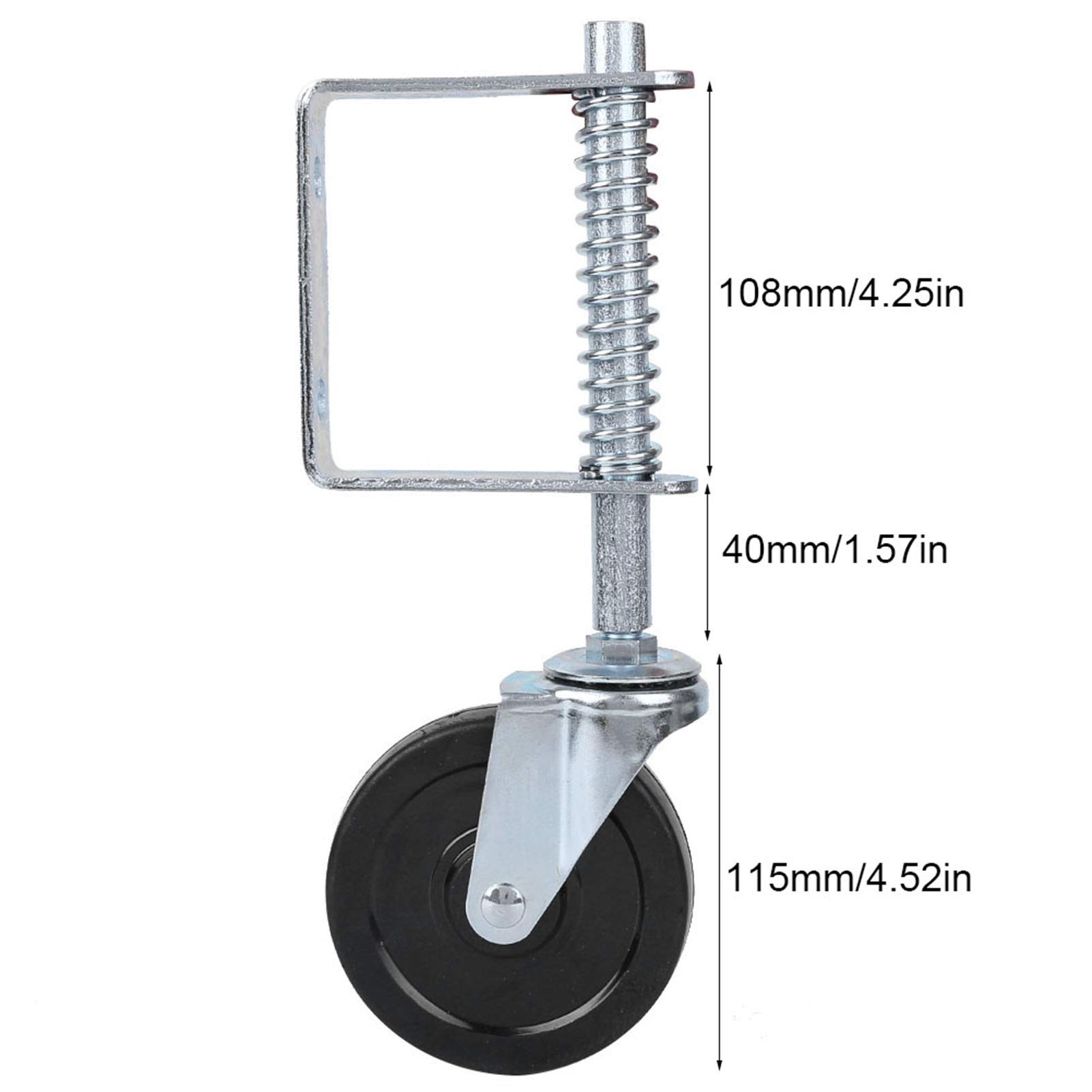 Watris Veiyi Spring Loaded Gate Castors, 50 kg / 110 lbs Castors, Heavy ...
