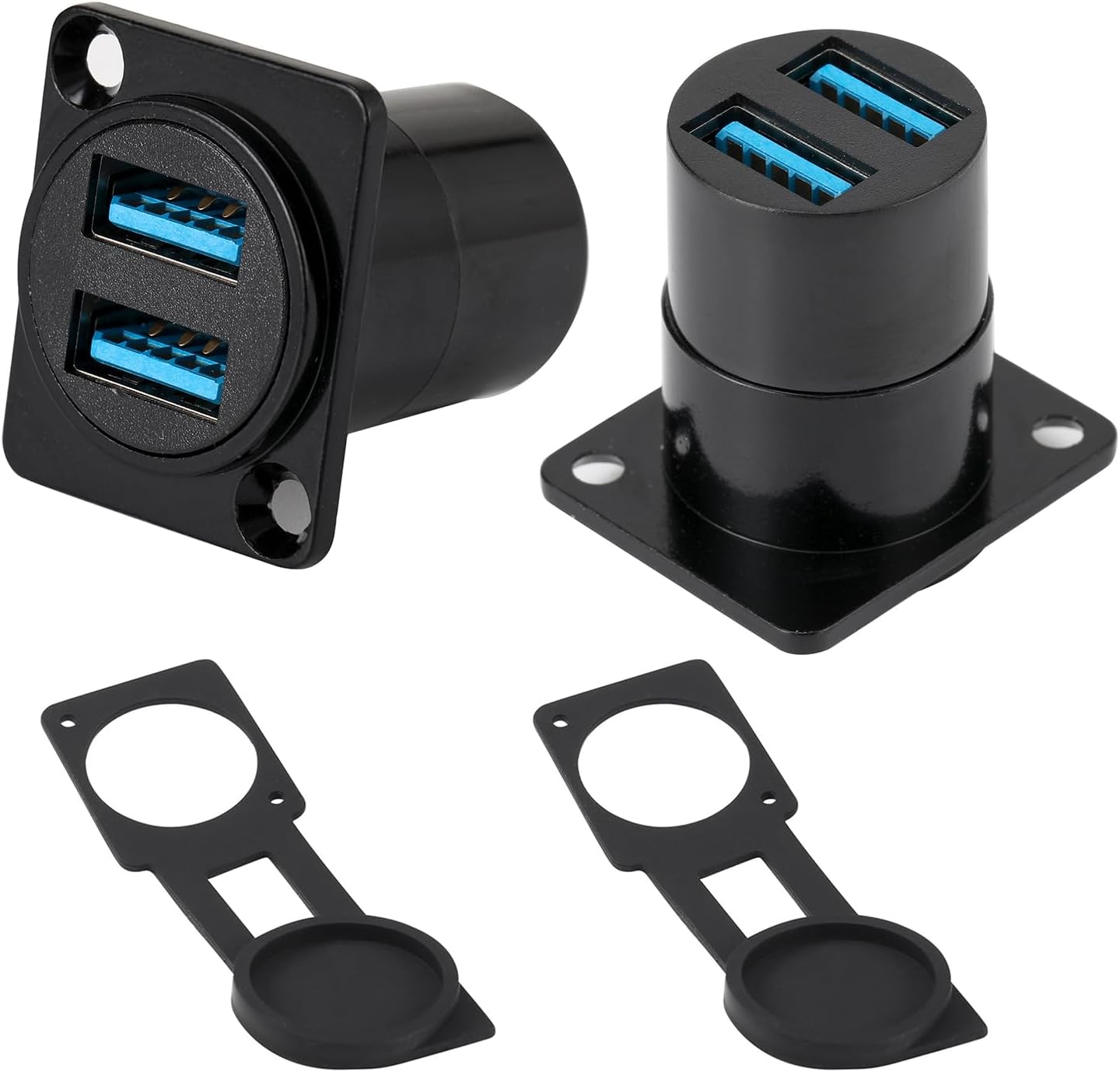 Amazon.com: kuosbiu 5 PCS USB 3.0 Panel Mount Connector, Zinc Alloy ...