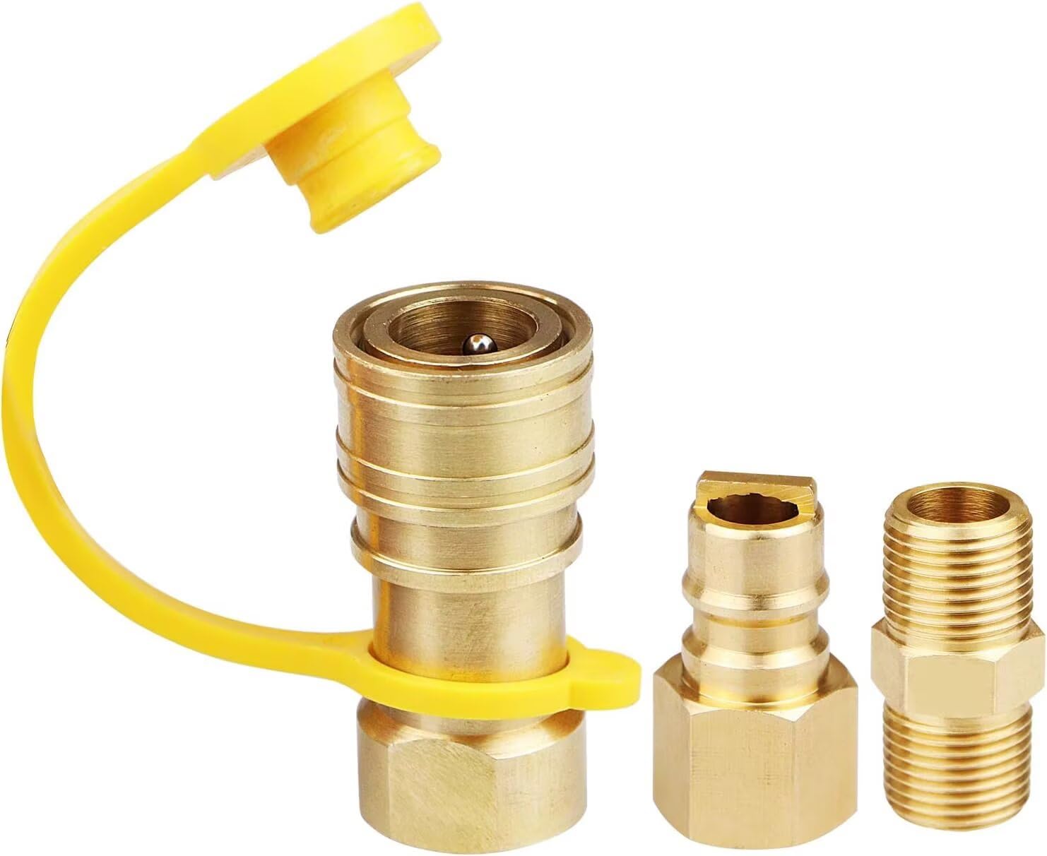 Snapklik.com : EXCELFU 3/8 Inch NPT Natural Gas Quick Connect Fittings