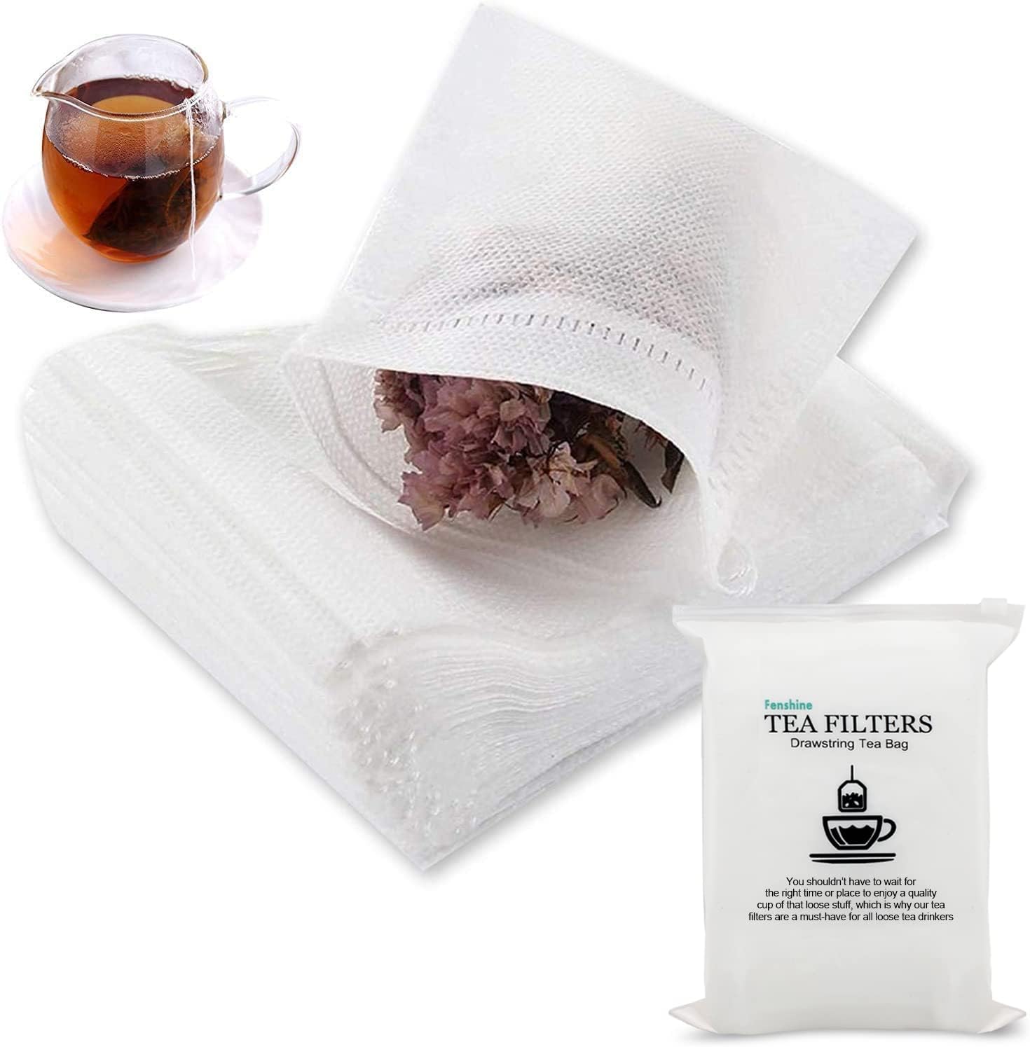 Amazon.com: Fenshine Tea Infuser, Extra Fine Mesh Tea Cup Filter ...