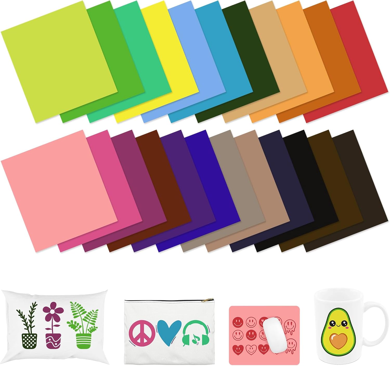 Amazon.com: HTVSTD Sublimation Transfer Ink Paper - 23 pcs 12" x 10 ...