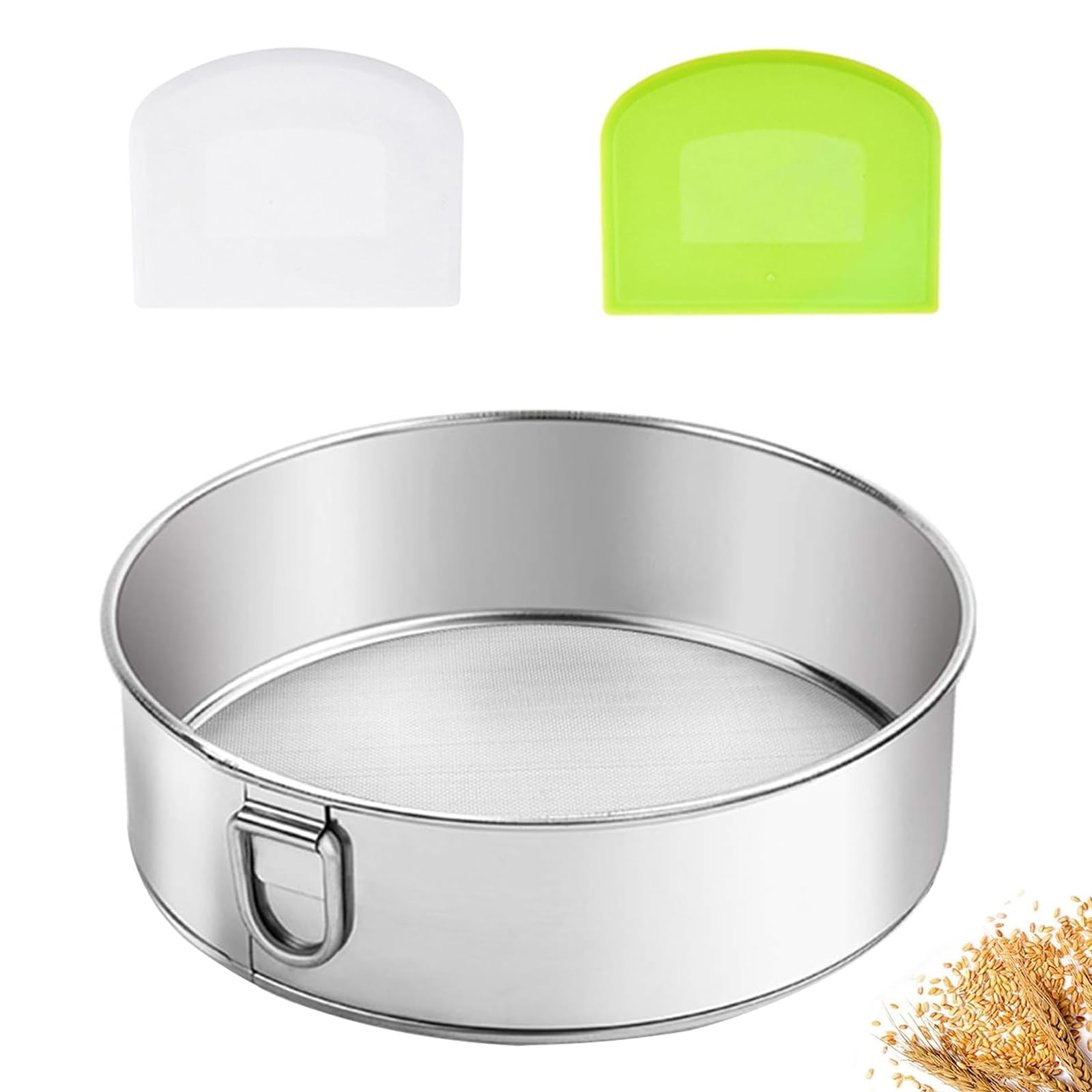 Amazon.com: Flour Sifter Tamis Stainless Steel, 60 Mesh Sieve, Round ...