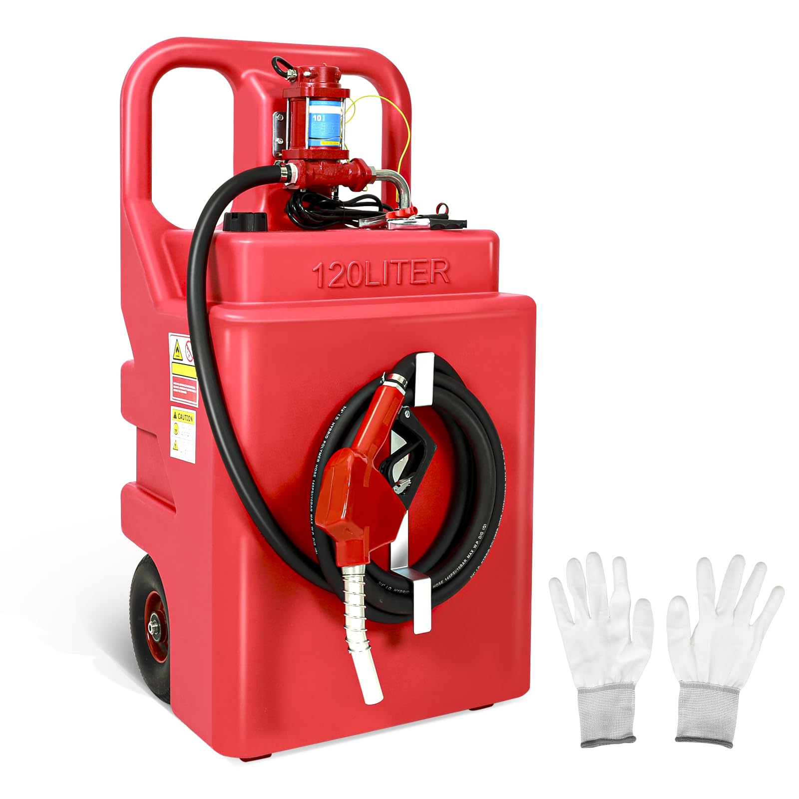 Amazon.com: Portable Gasoline Diesel Fuel Transfer Caddy Tank with Pump ...