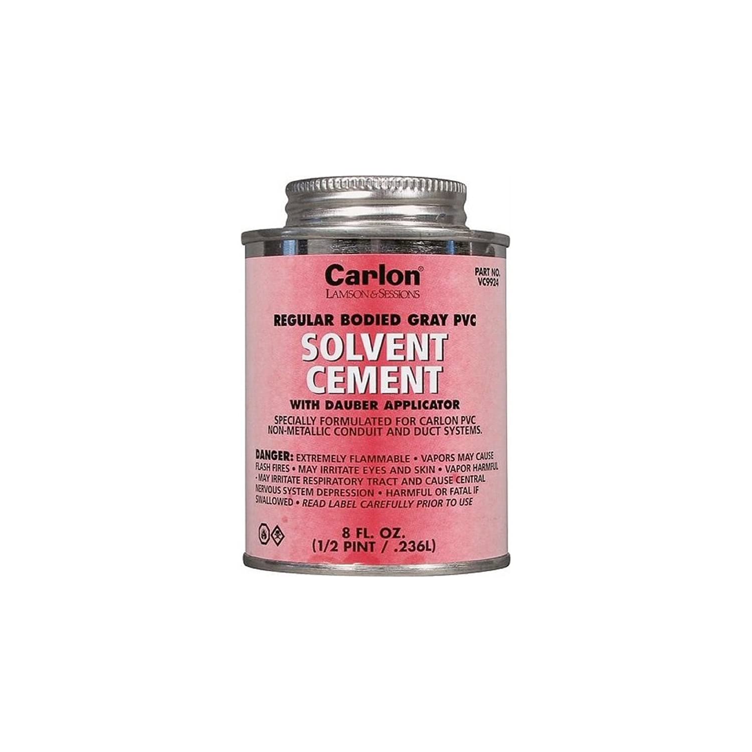 Carlon Lamson & Sessons Vc9924-24 8 Oz Grey Solvent Cement - Arts And ...